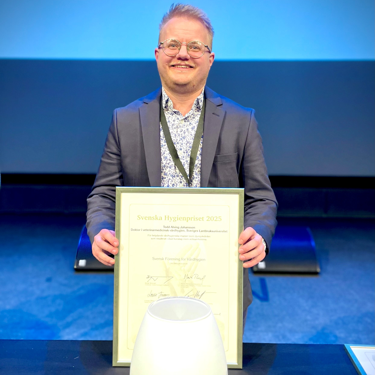 The Swedish Hygiene Prize 2025 is awarded to Todd Alsing Johansson | slu.se